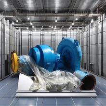 Vertical Shaft Francis Hydro Turbine Generator With Stainless Steel Runner
