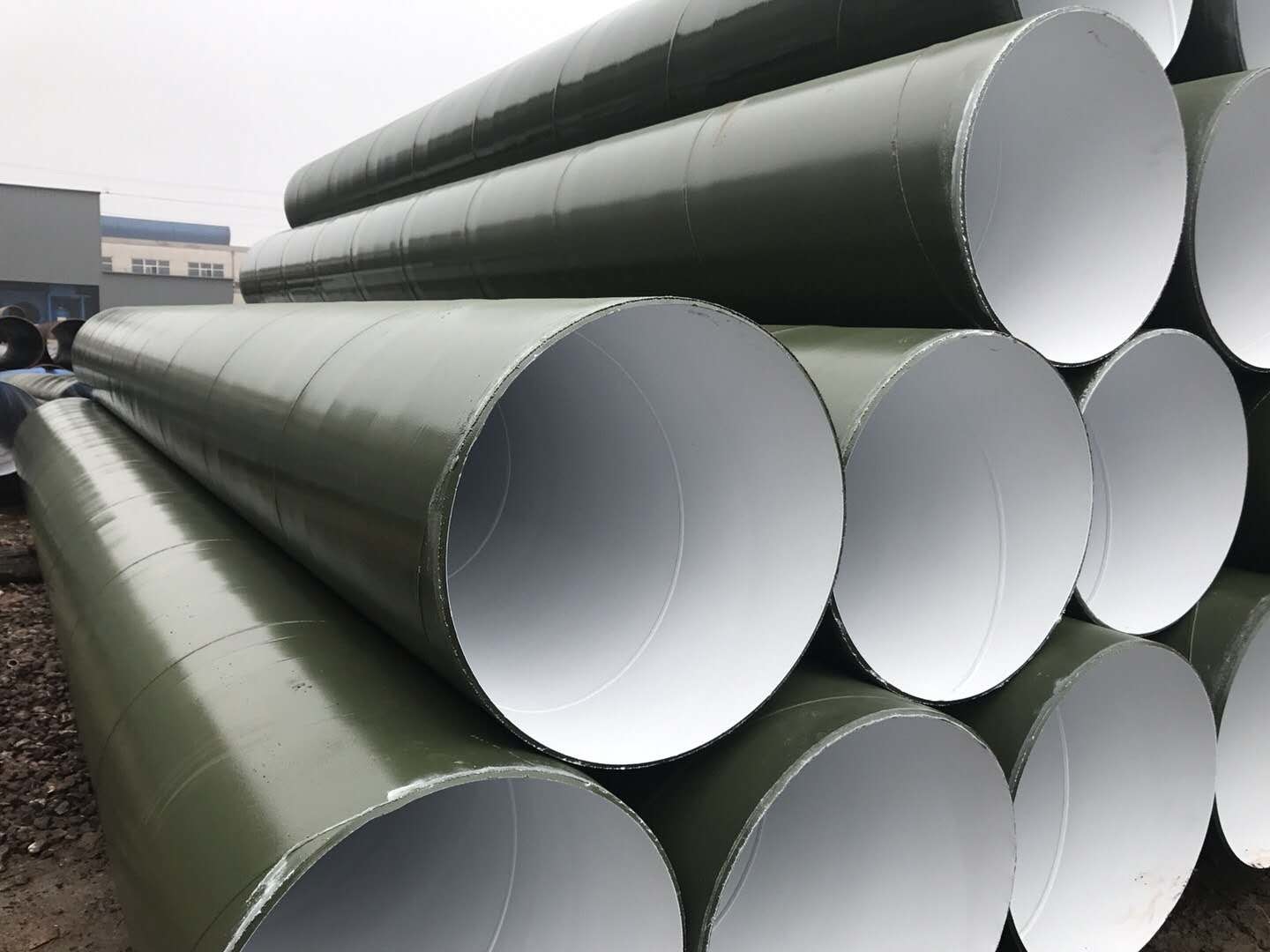 Spiral Welded Steel SSAW Pipe / Steam And Low Pressure Liquid Pipeline