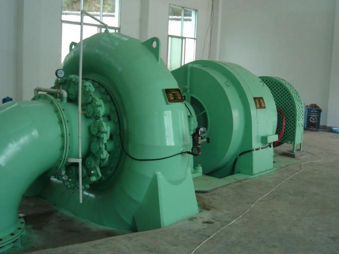 Francis Vertical Hydro Water Turbine Generator 200kw Compact Structure